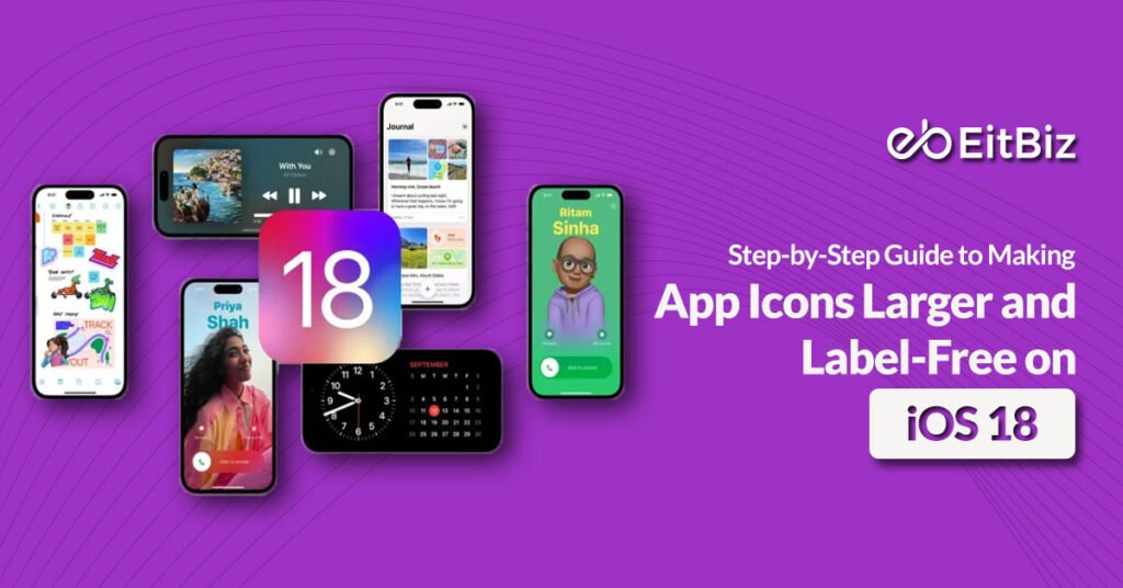 How to Make iPhone App Icons Larger and Label-Free on iOS 18